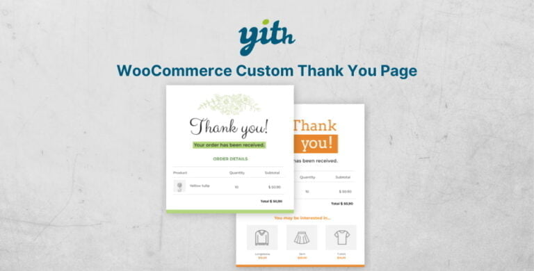 YITH WooCommerce Custom Thank You Page 3.24.0 | PlugCart