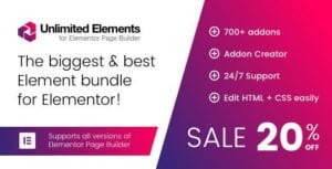 Unlimited Elements for Elementor Pro 2.0.2 | PlugCart