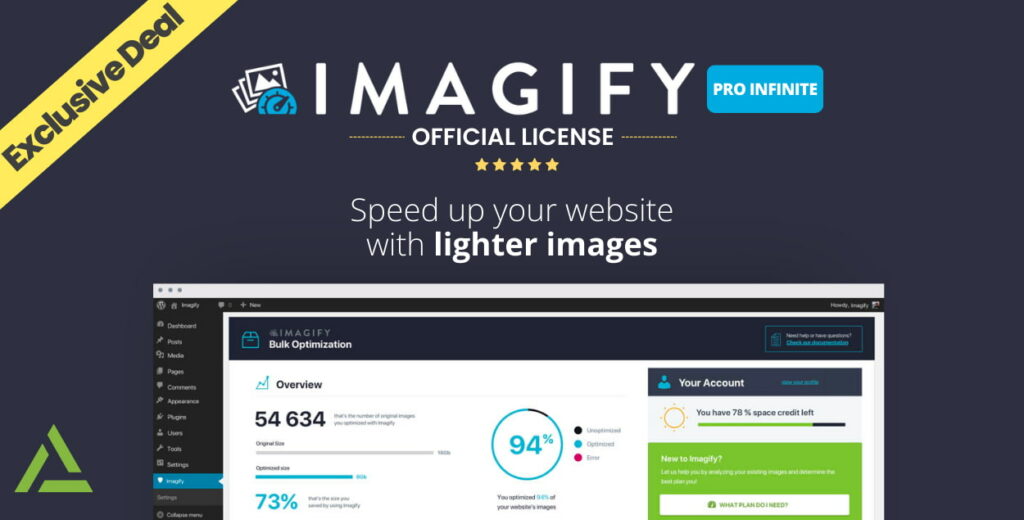 Imagify Pro Optimize Images & Convert WebP - Original License | PlugCart